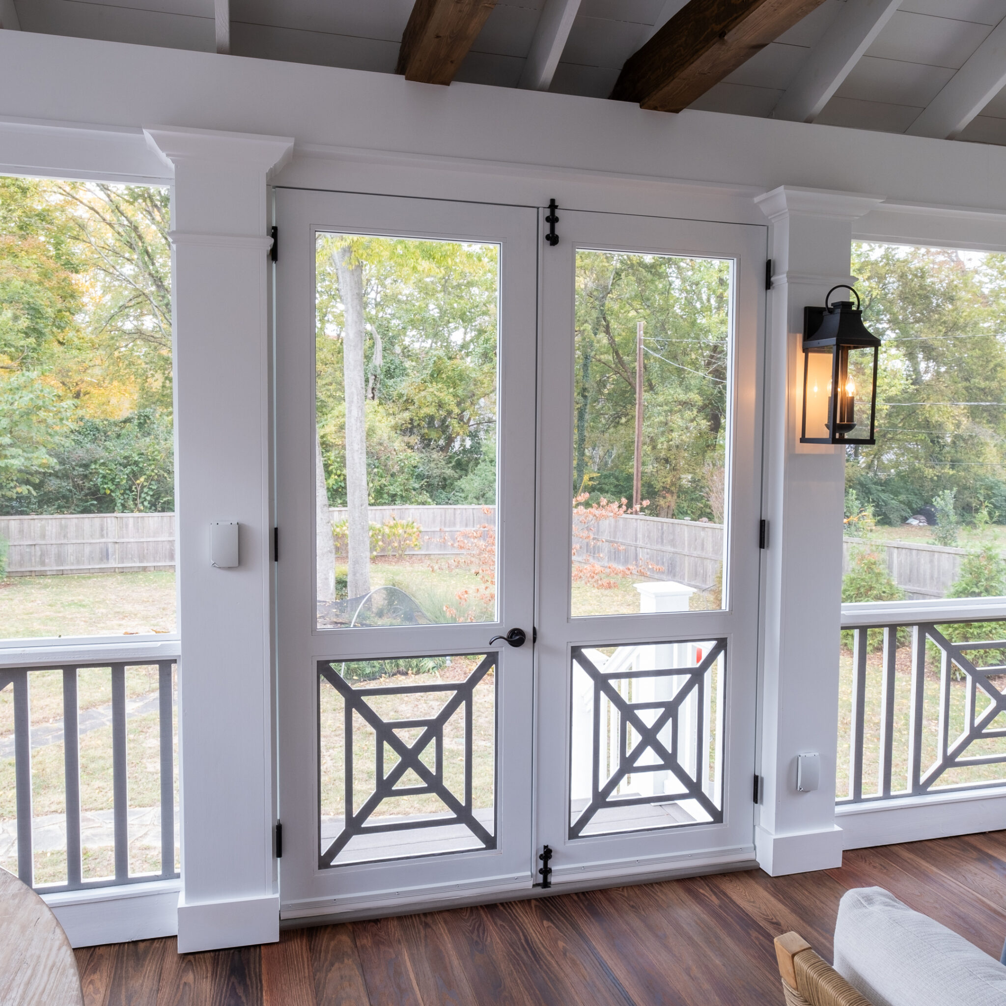 Custom Southern Cross Double Screen Doors - The Porch Store