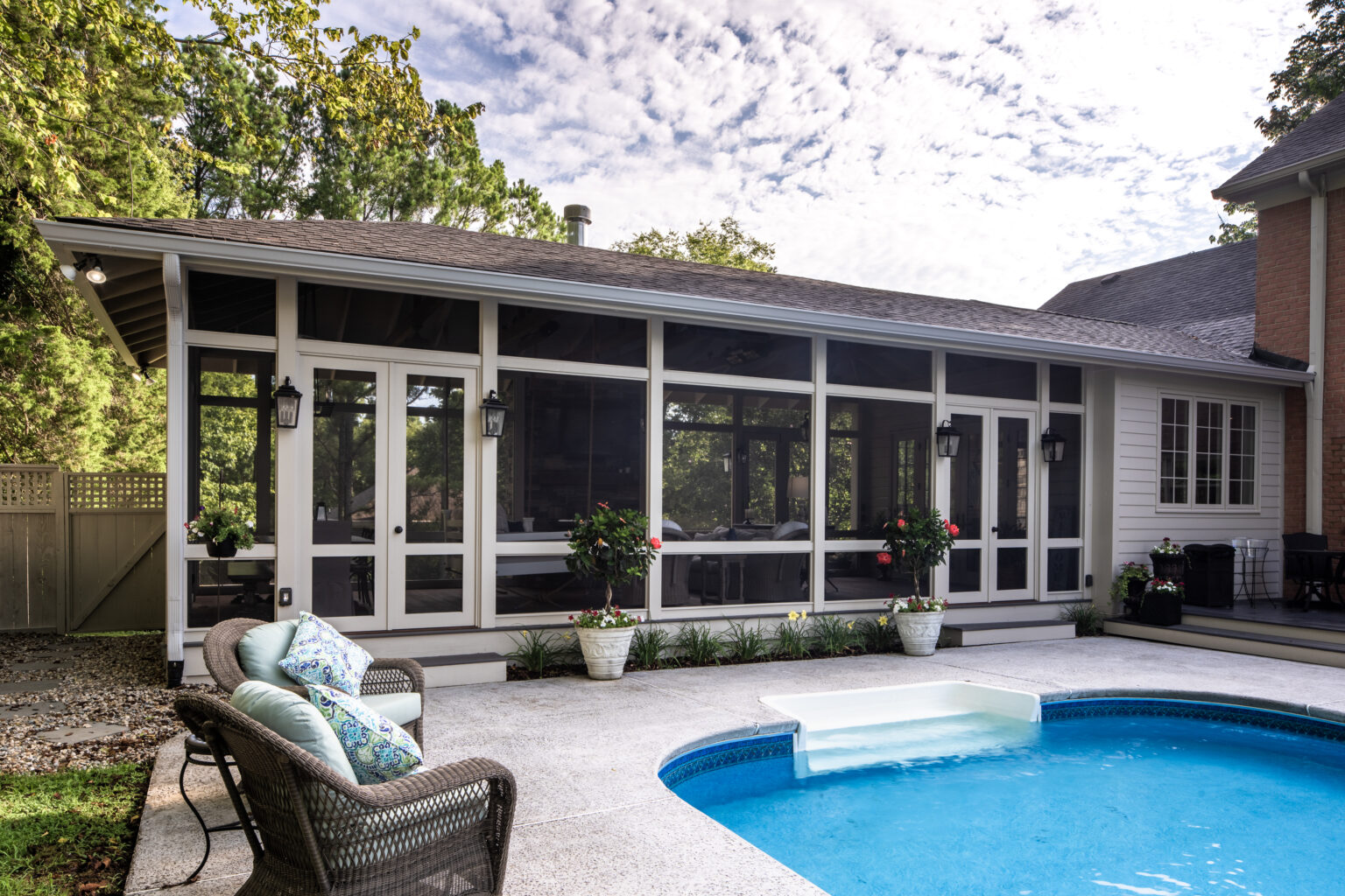 Custom Open Double Screen Doors - The Porch Store