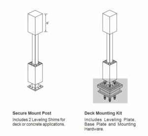 Timbertech Secure-Mount Post - The Porch Store